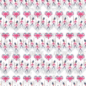Travel Paper Pack London Digital Paper Tea Time Paper Pack British Flag ...