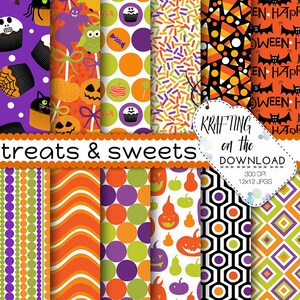 Halloween Digital Paper Pack - Etsy