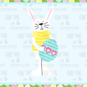 Happy Easter Clip Art Set Bright Easter Bunny Clipart Set Cute Easter ...