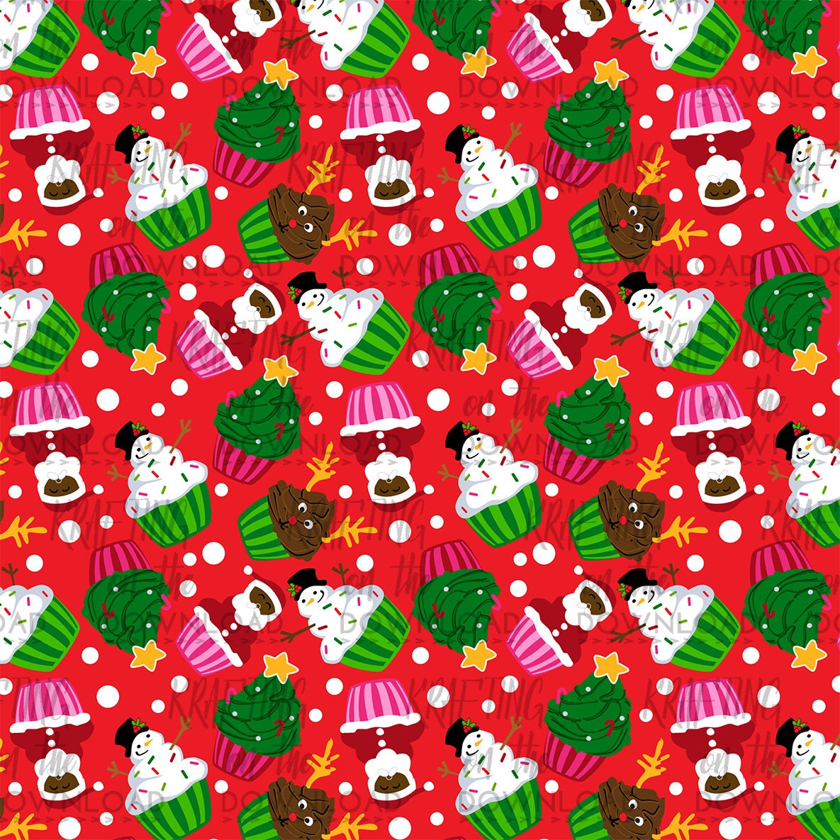 Christmas Sweets Digital Paper Pack Holiday Baking Paper Pack - Etsy UK