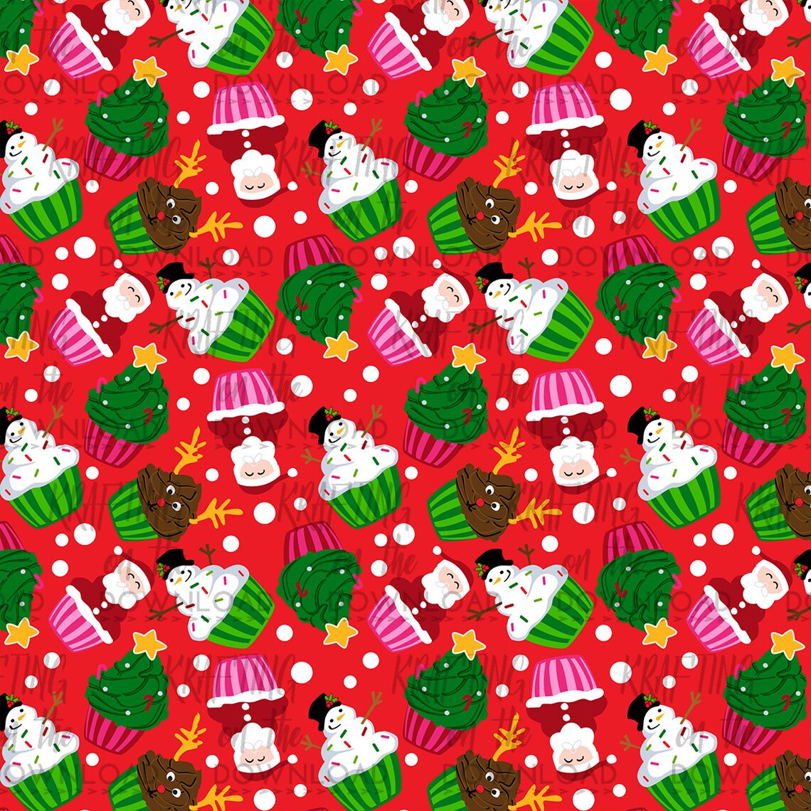 Christmas Sweets Digital Paper Pack Holiday Baking Paper Pack | Etsy