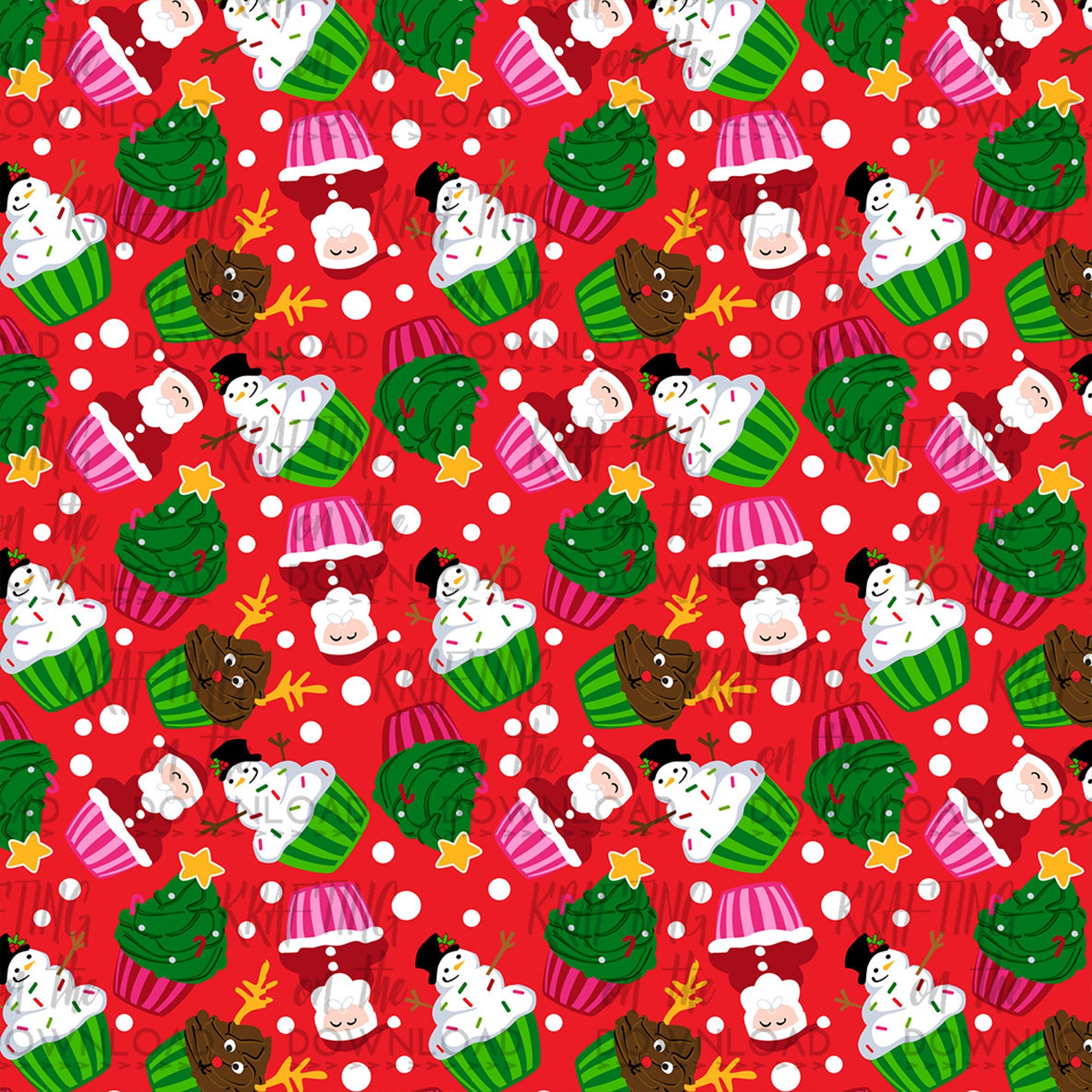 Christmas Sweets Digital Paper Pack Holiday Baking Paper Pack Holiday ...