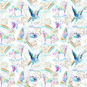 Unicorn Paper Pack Watercolor Unicorn Digital Paper Watercolor Pastel ...