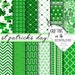 St Patrick's Day Digital Paper Pack St Patricks Day Digital Papers ...