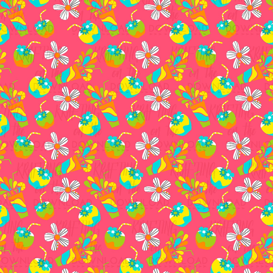 Luau Digital Paper With Jungle Digital Paper Tropical Jungle Zoo ...