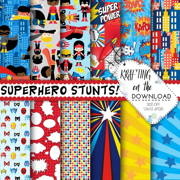 Superhero Clip Art - Etsy