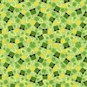 St Patricks Day Digital Paper St Patrick Scrapbooking Papers Shamrock ...