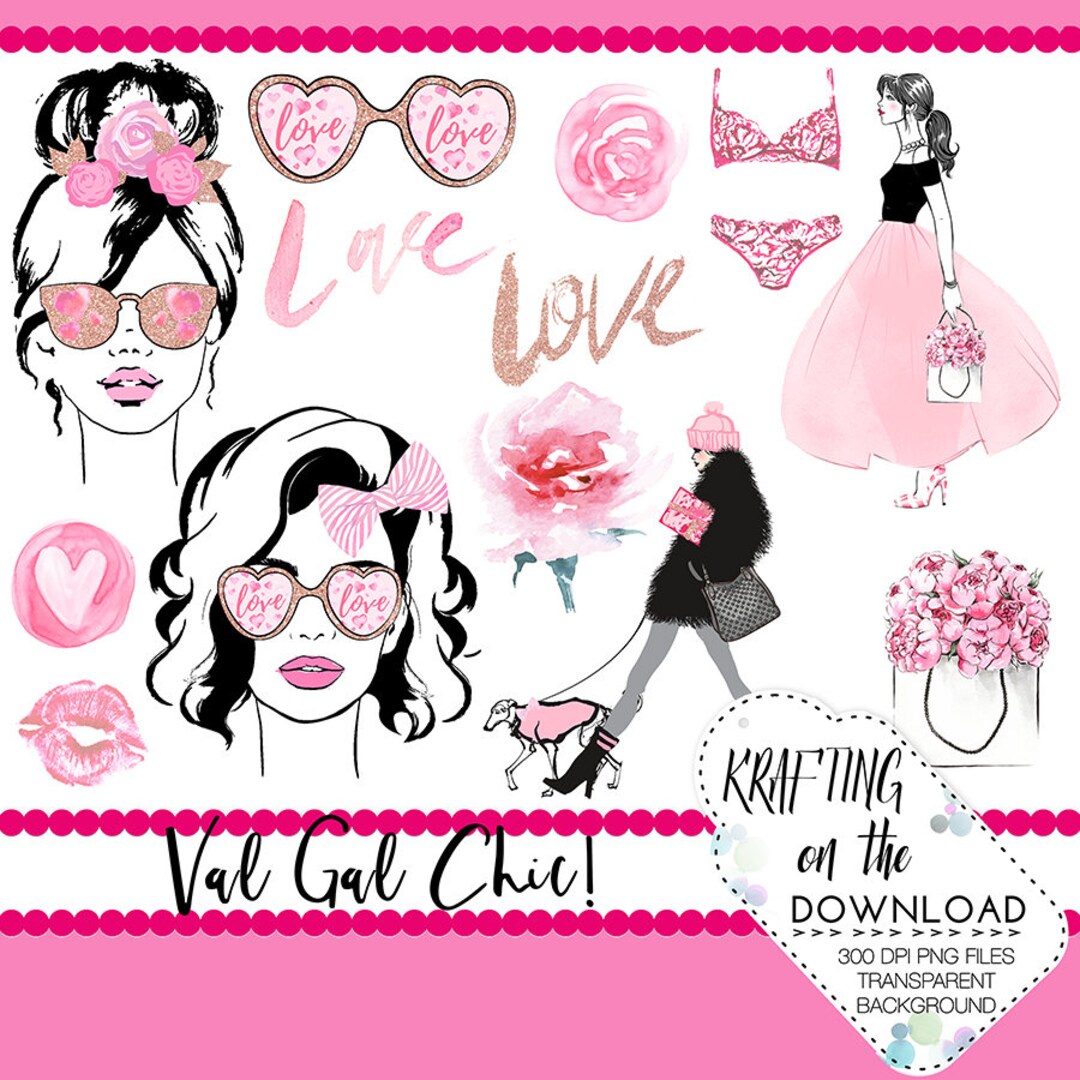 Watercolor Valentines Day Clipart Png File Watercolor Valentine's Day ...