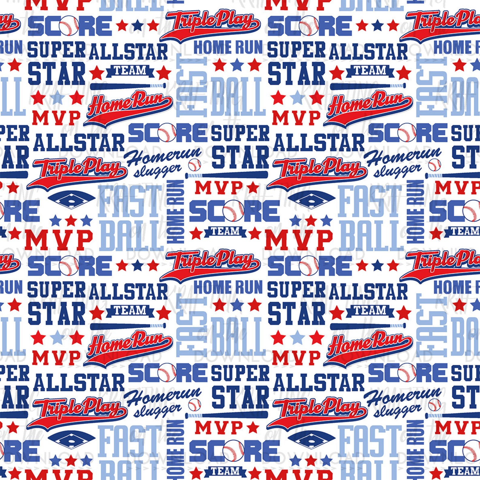 Baseball Paper Pack Allstar Baseball Digital Paper Baseball Backgrounds ...