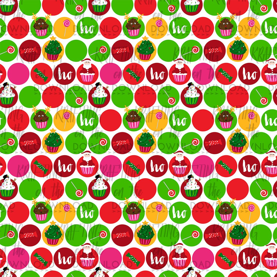 Christmas Sweets Digital Paper Pack Holiday Baking Paper Pack Holiday ...