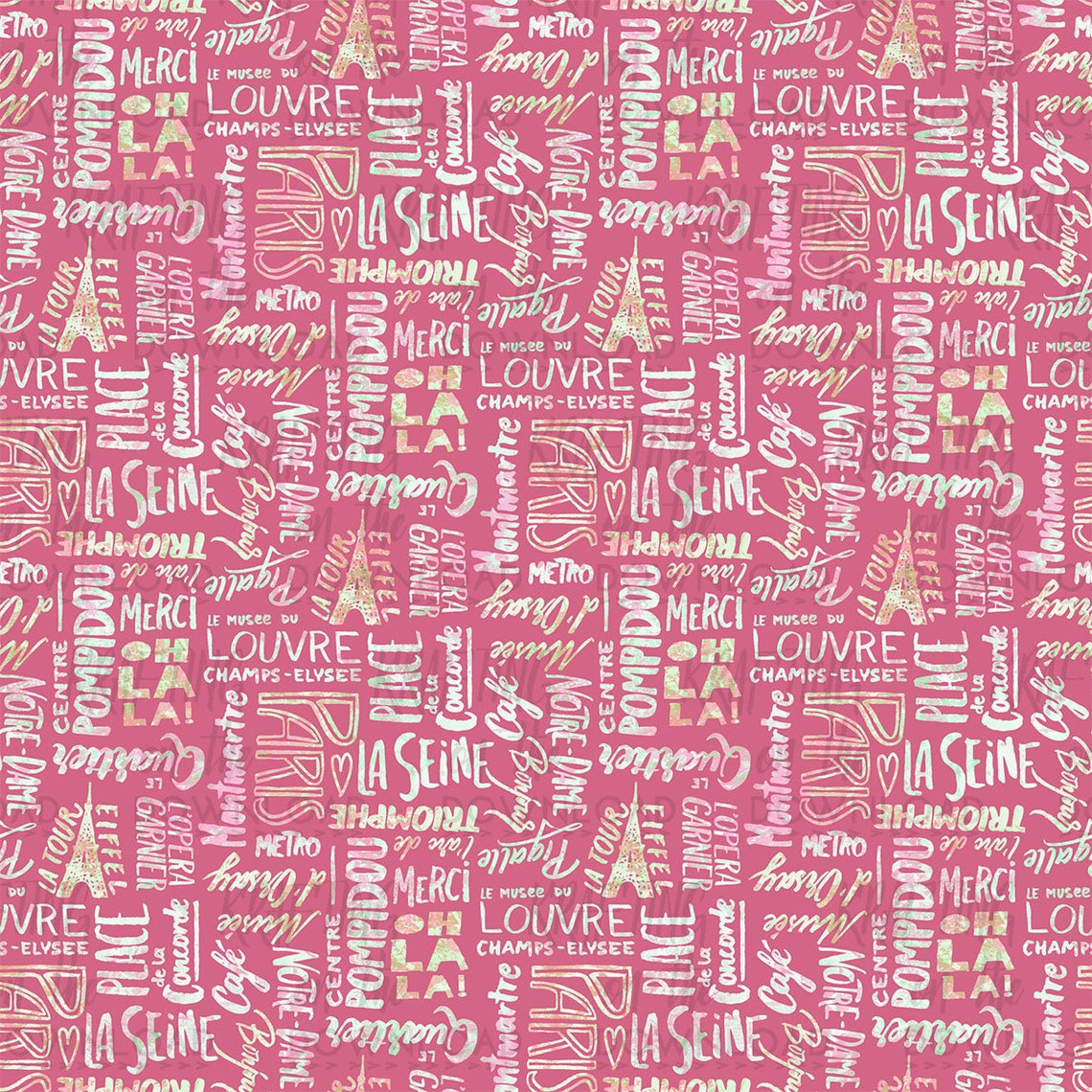 Paris Paper Pack Watercolor Paris Planner Girl Paper Pack - Etsy