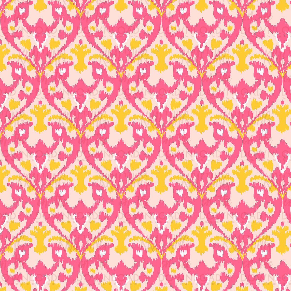 Pink lemonade digital paper pack ikat digital paper pack blush | Etsy