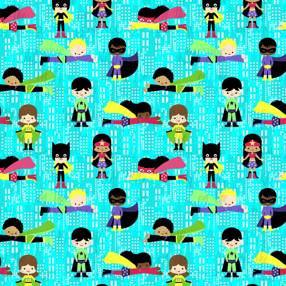 Superhero Bright Paper Pack Superhero Digital Paper Superheroes Paper ...