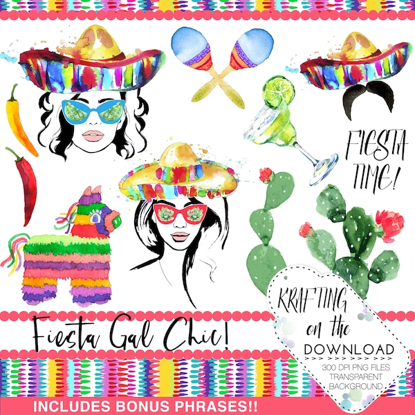Fiesta Clip Art - Etsy