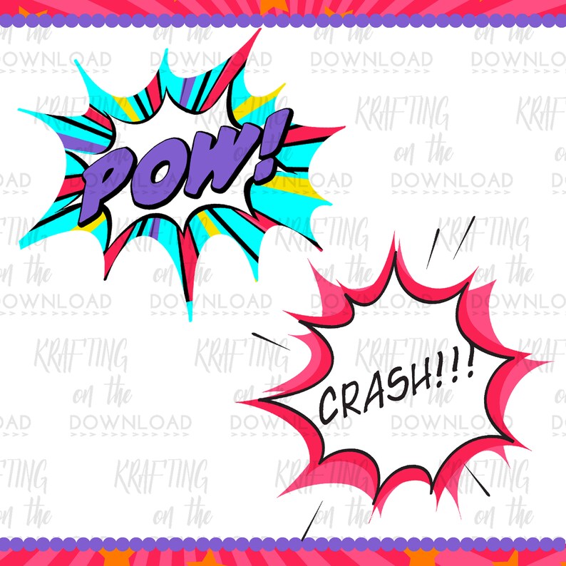 Superhero Clip Art Set Superhero Clipart Bright Superheroes - Etsy