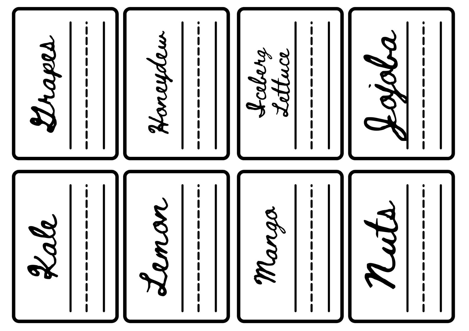 Printable Cursive Flashcards - Printable Word Searches