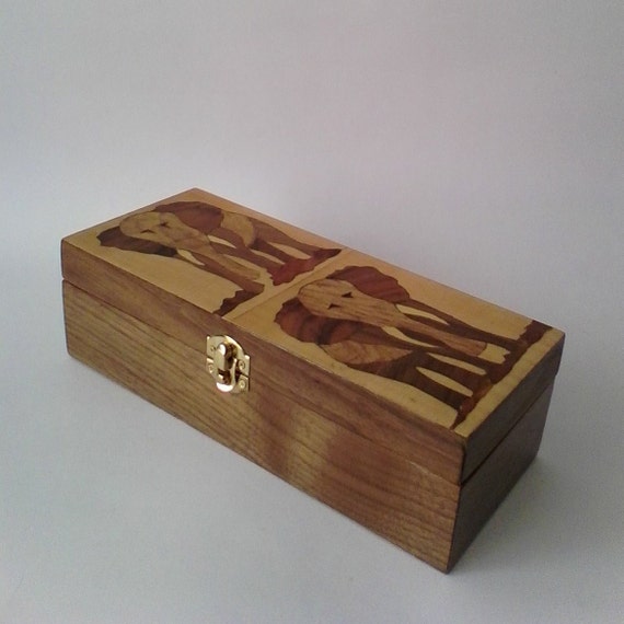 Handmade Wooden Box African Animals African Theme | Etsy