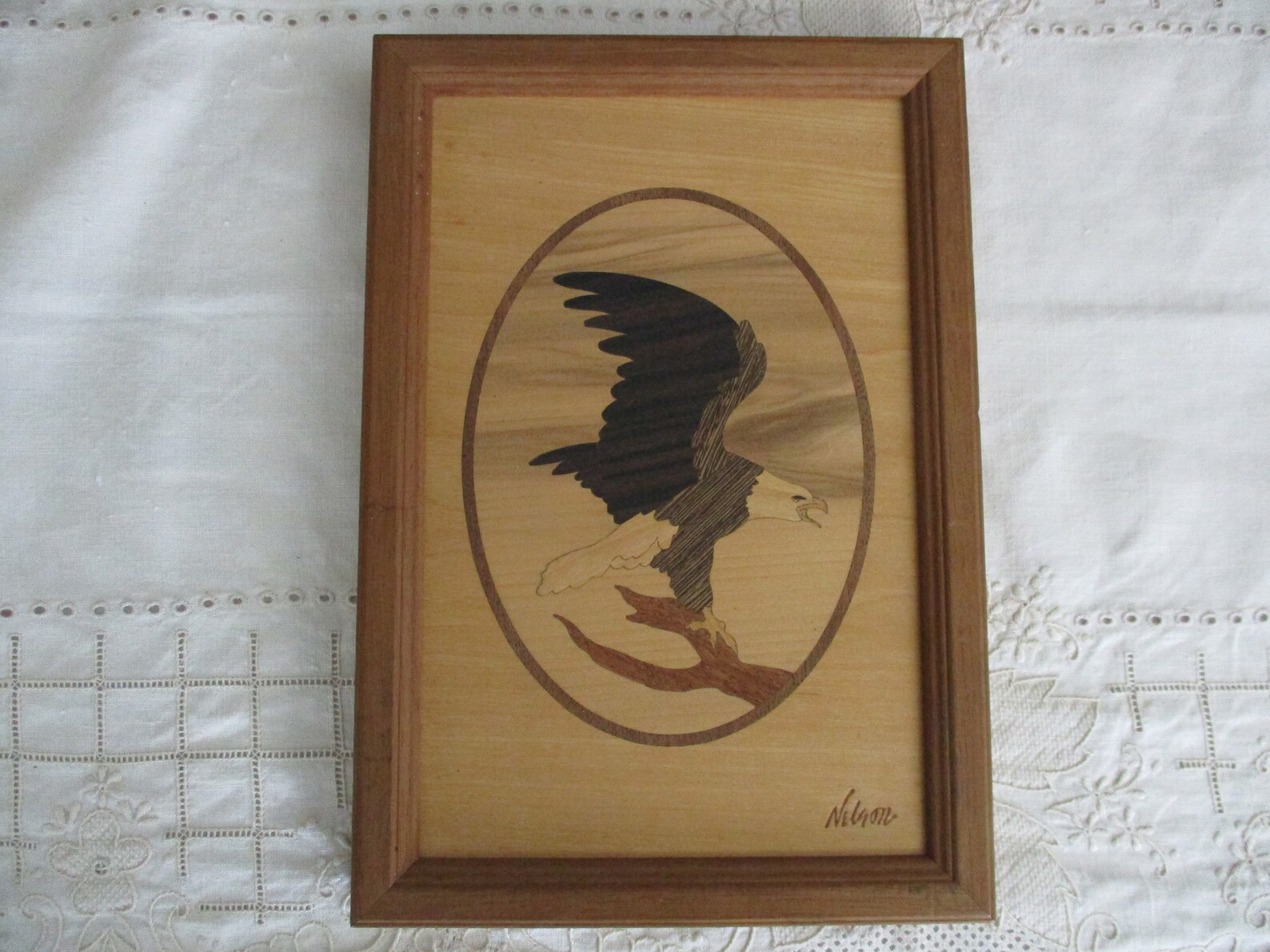 Hudson River Wood Inlay Marquetry Bald Eagle Limited Edition | Etsy