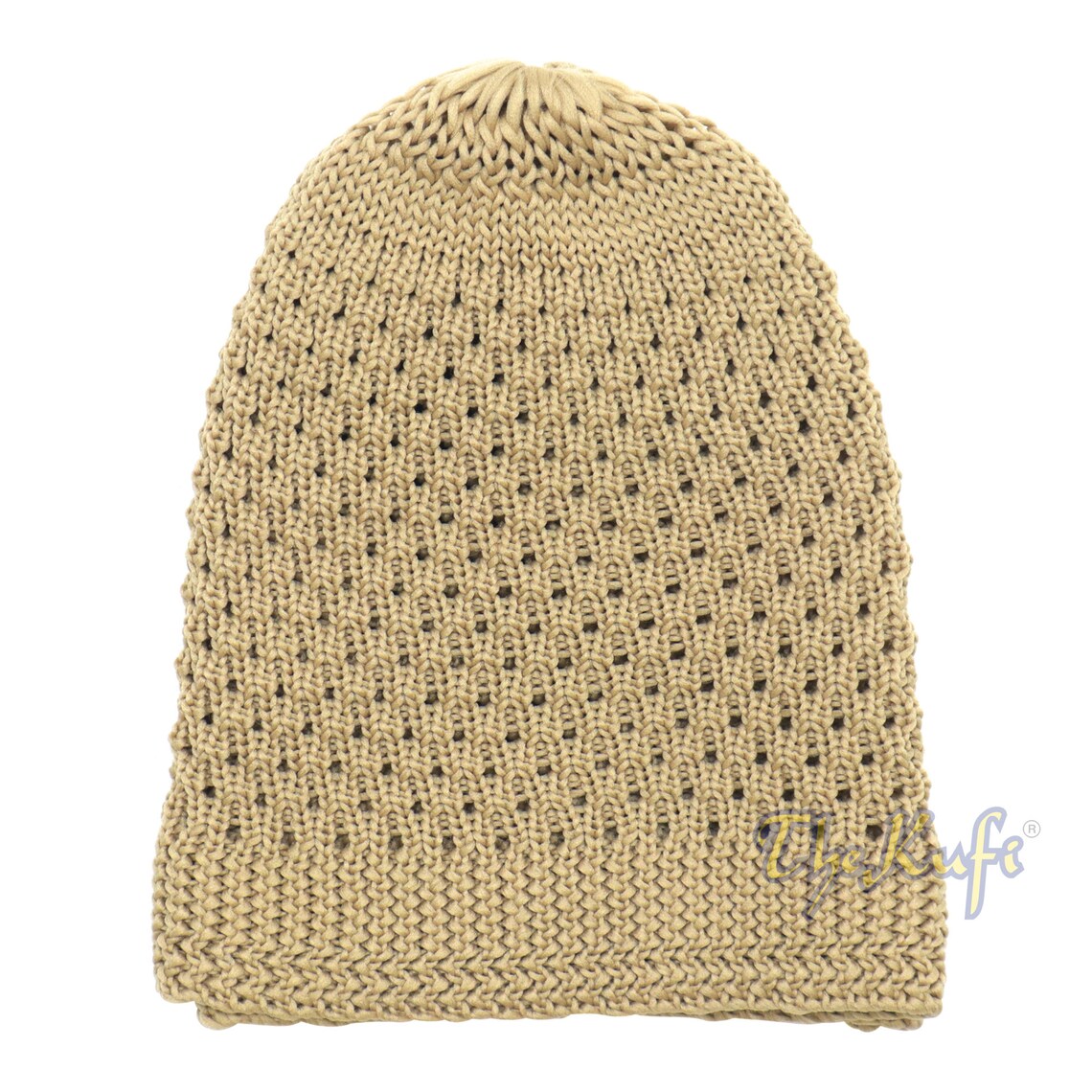 Coffee Kufi Cap Open-weave Nylon Knit Stretchy Headcover Hat - Etsy
