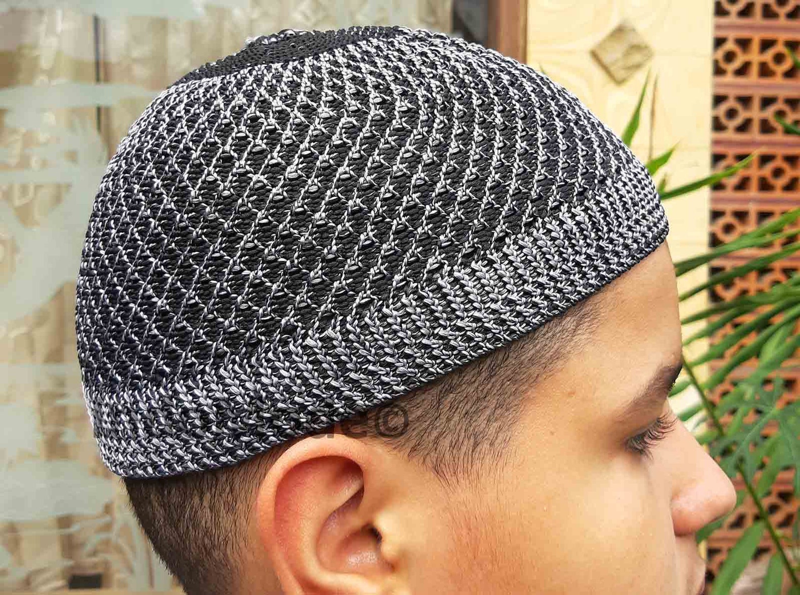 Set of Nylon Kufi Caps Faded Gray and Light Brownish Black - Etsy