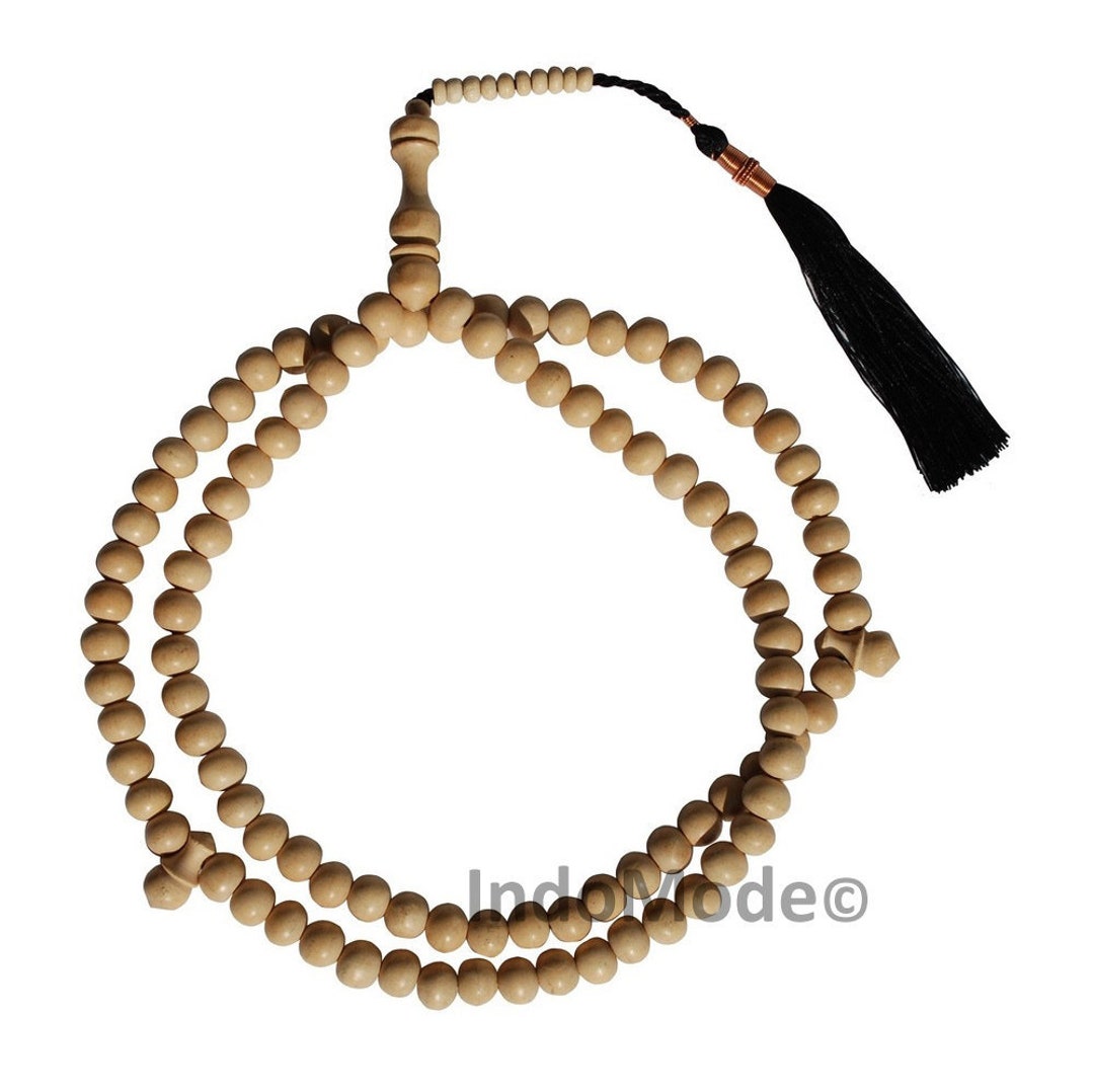 Tasbih Hecho de Madera de Café con 99 Cuentas y Hermosas Borlas con ...
