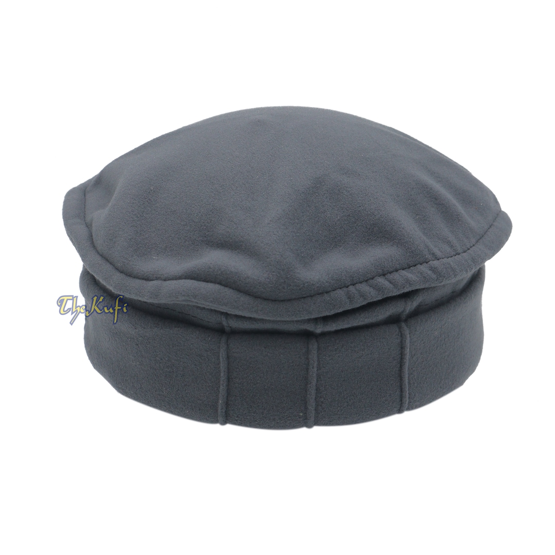 Afghan Muslim Kufi Topi Hats Slate Grey Traditional Stretchable Pakol ...