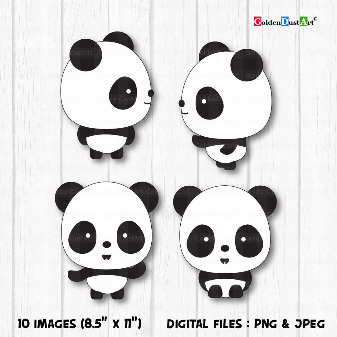 Cute Panda Clip Art, Panda Clip Art,panda Clipart, Cute Panda Clipart ...