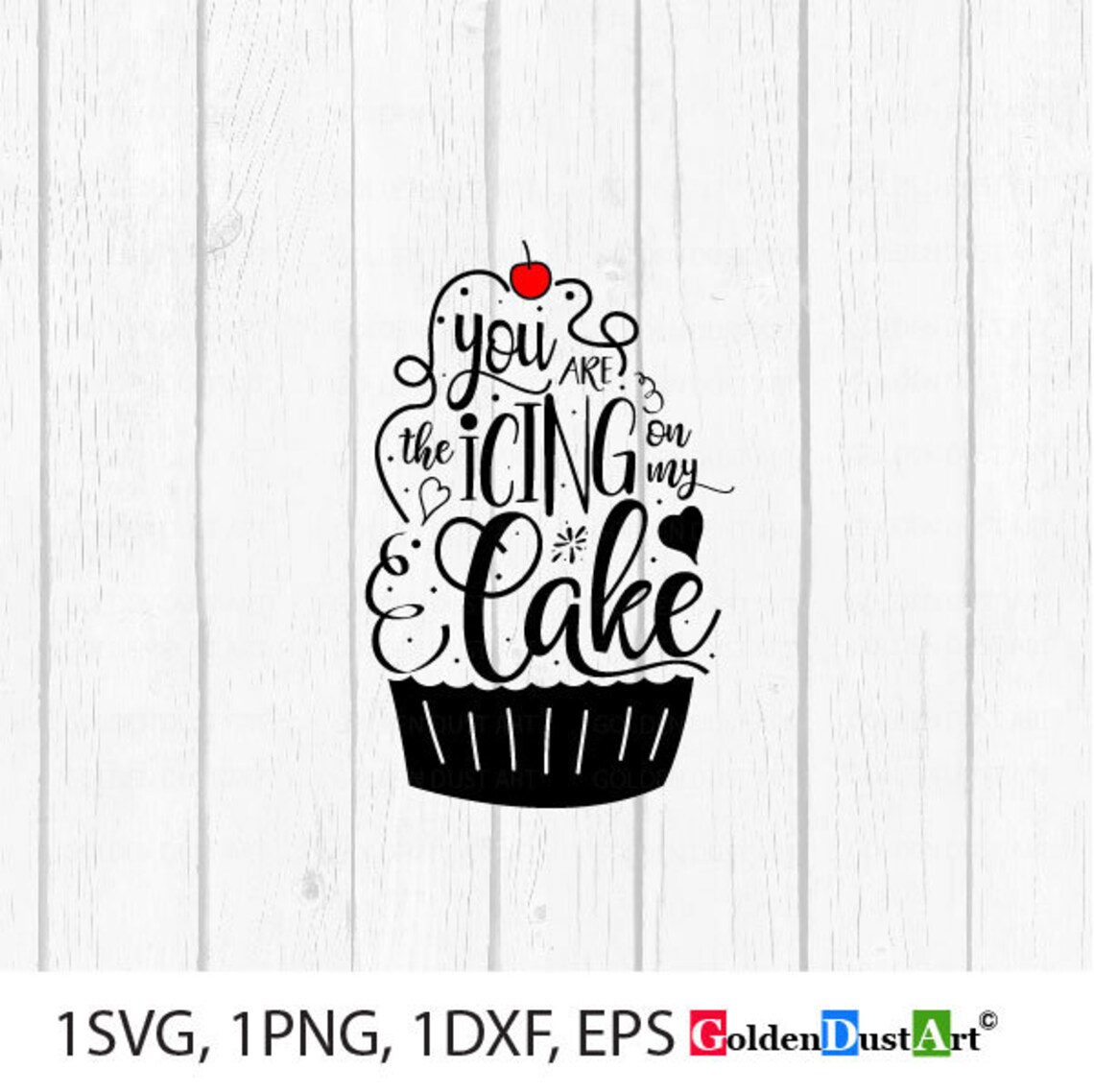You Are the Icing on My Cake Svg Valentine's Day Svg | Etsy