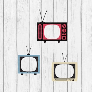Vintage TV Digital Clipart, Retro Tv, Digital Clipart, Vintage ...