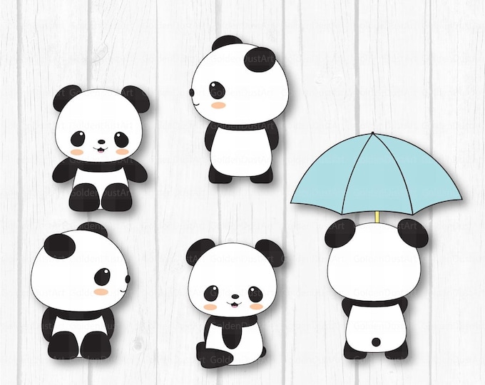 Premium Vector Clipart - Kawaii Panda - Cute Panda Planning Clipart ...