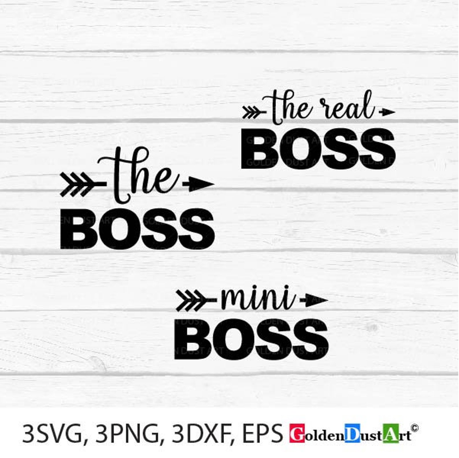 The real Boss Svg The Boss Svg Little Boss Svg Mini Boss | Etsy