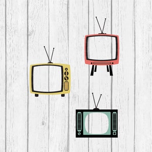 Vintage TV Digital Clipart, Retro Tv, Digital Clipart, Vintage ...