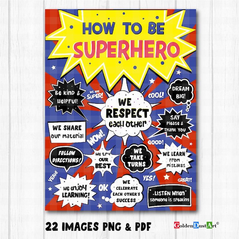 Superhero Classroom - Etsy