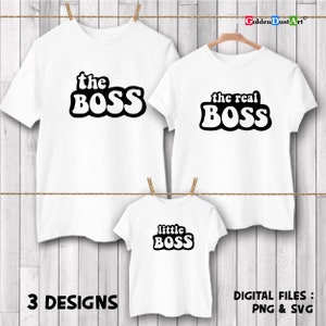 The Real Boss Svg, the Boss Svg, Little Boss Svg, Mini Boss Svg Files ...