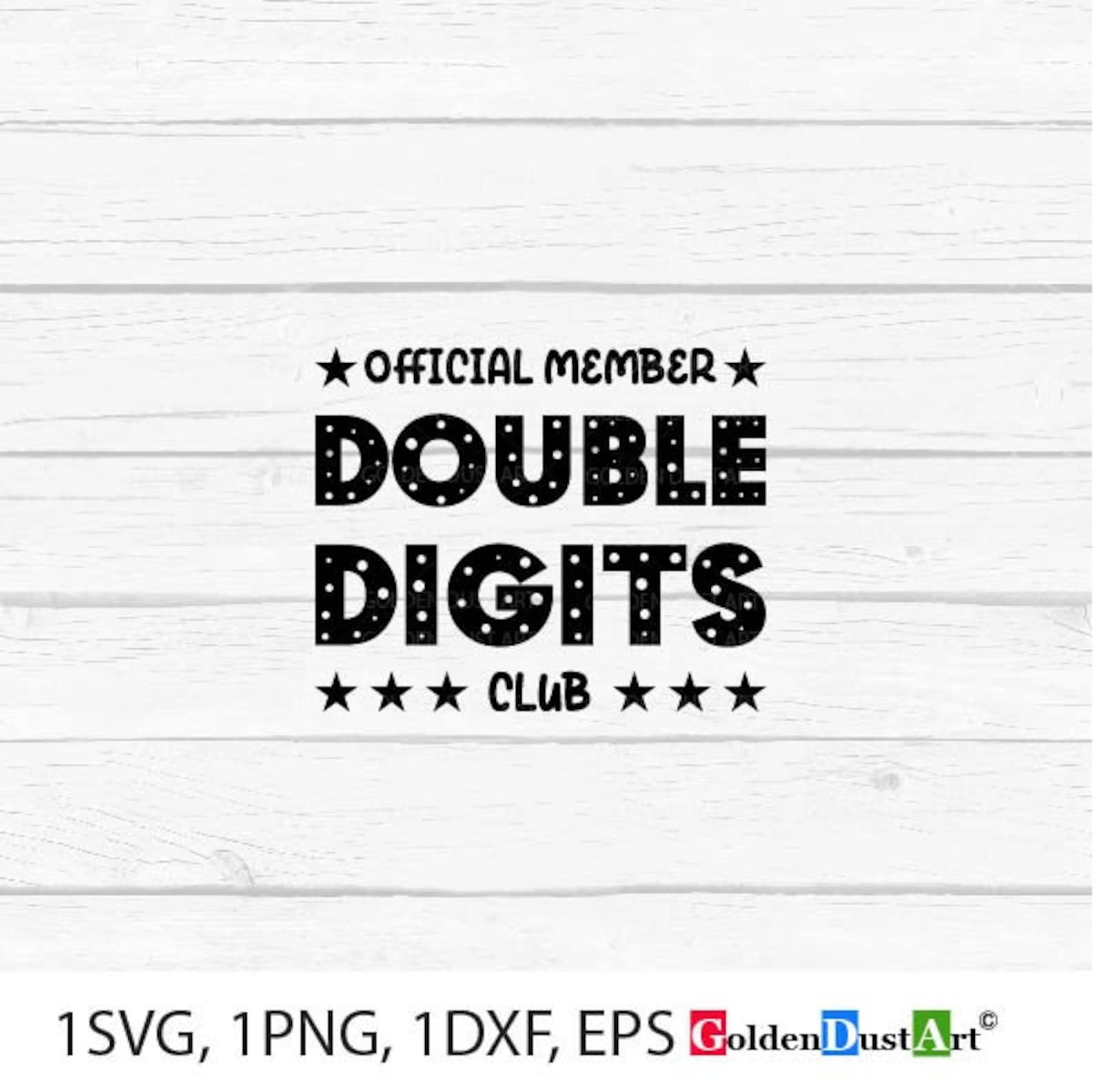 Official Member Double Digits Club Svg Double Digits Svg - Etsy