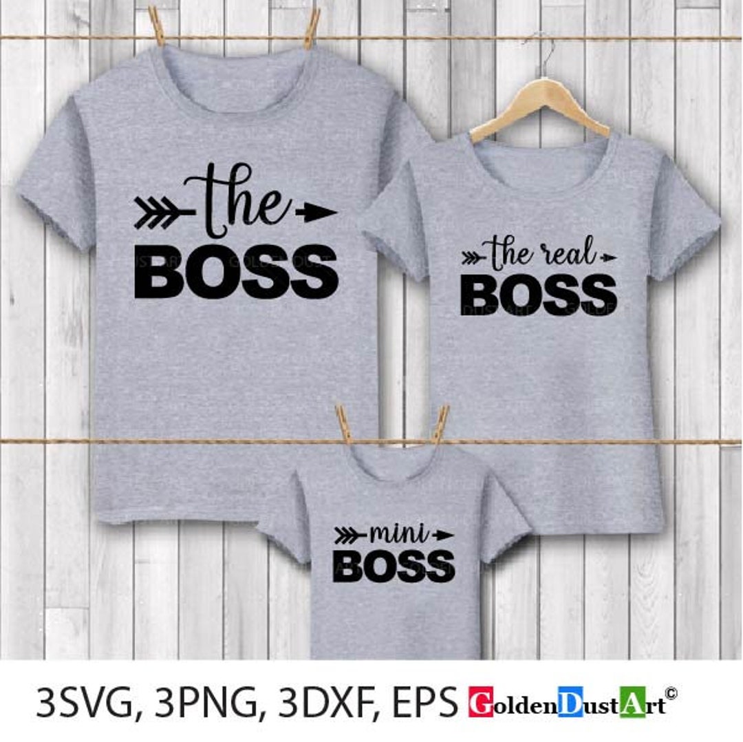 The Real Boss Svg the Boss Svg Little Boss Svg Mini Boss - Etsy