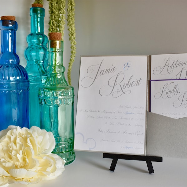 Hidden Mickey Wedding Invitations - Etsy