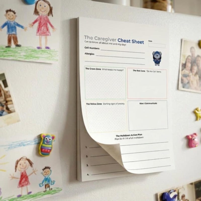 Notepad for Babysitters - Etsy
