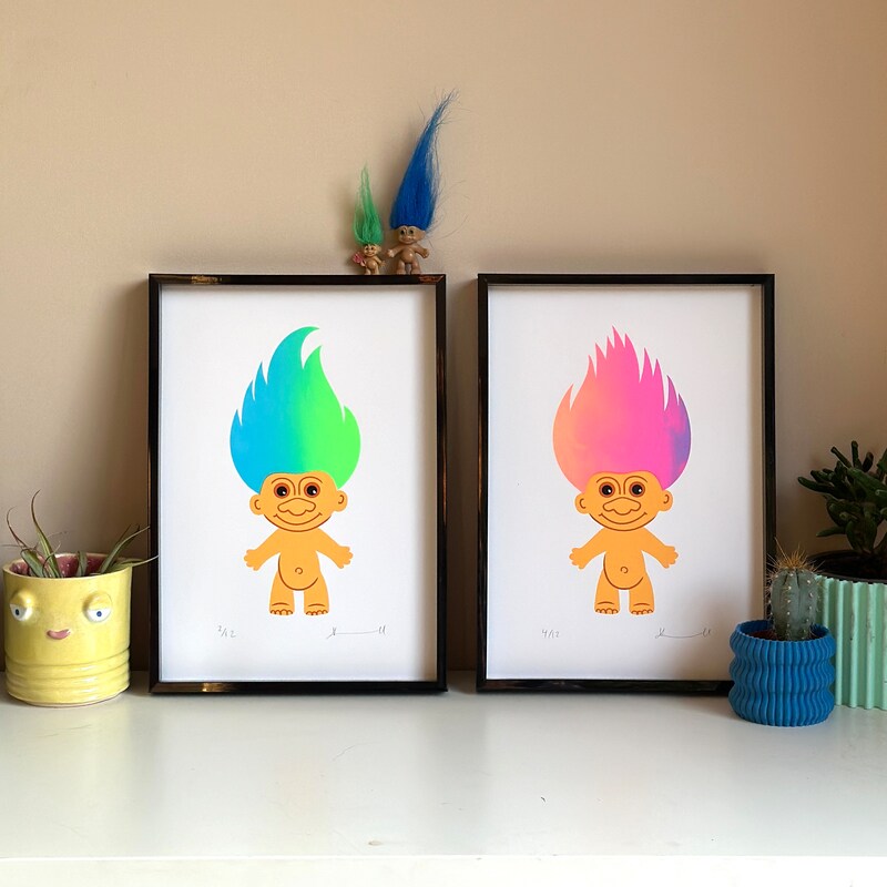 Screenprint Neon - Etsy