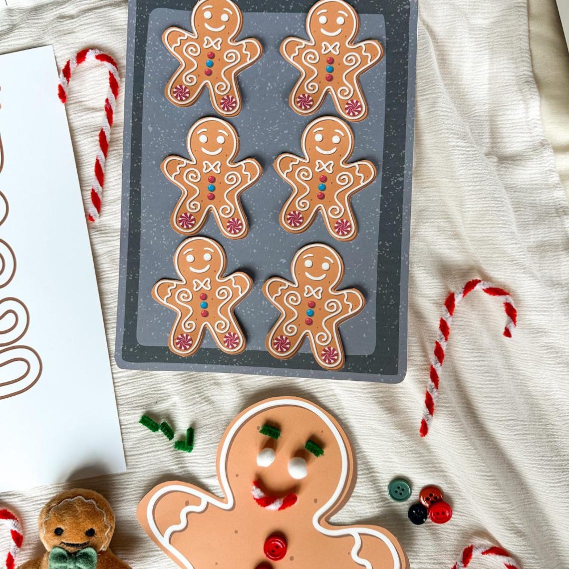 Gingerbread Activity Pack Gingerbread Theme Counting Cards Christmas ...