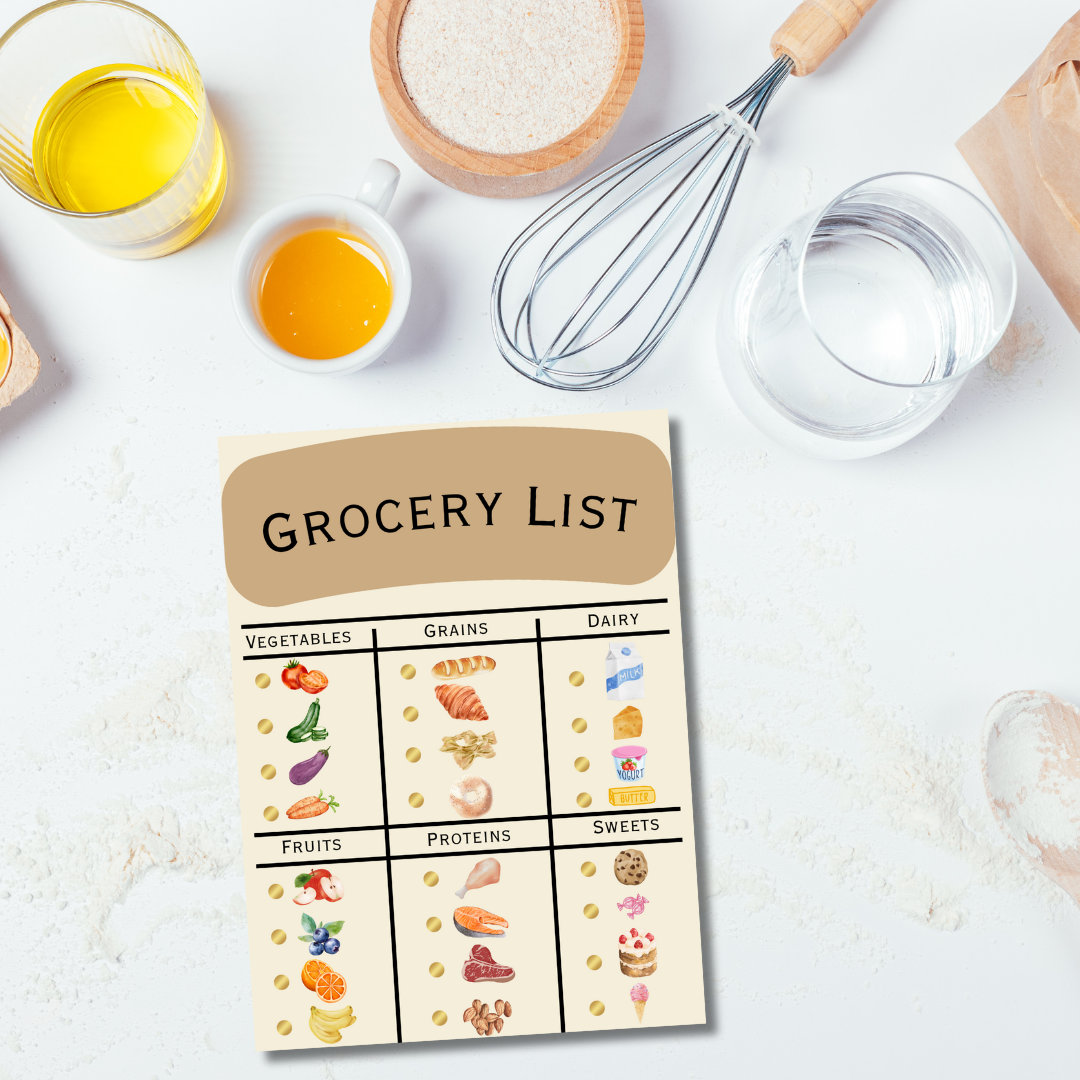 Pretend Play Grocery List Play Kitchen Accessories for Kids Play ...