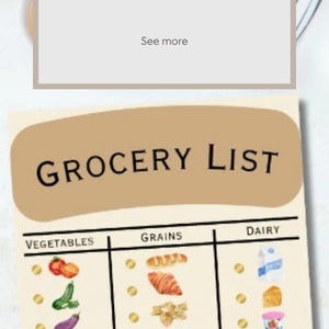 Pretend Play Grocery List Play Kitchen Accessories for Kids Play ...
