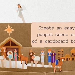 Nativity Paper Dolls Nativity Puppet Show Nativity Christmas Advent ...