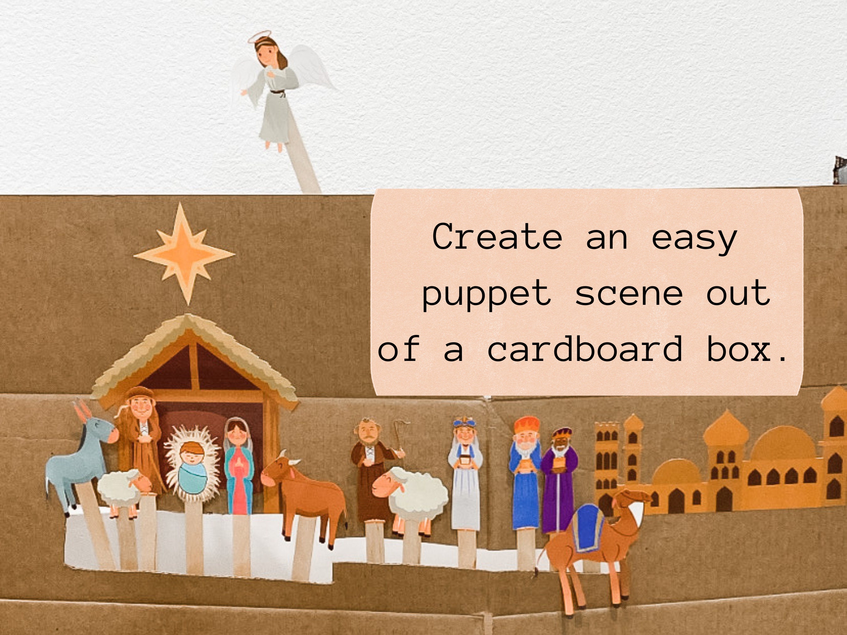 Nativity Paper Dolls / Nativity Puppet Show / Nativity Christmas Advent ...