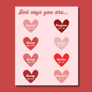 Valentine's Day God's Love Poster Homeschool and Classroom Decor ...
