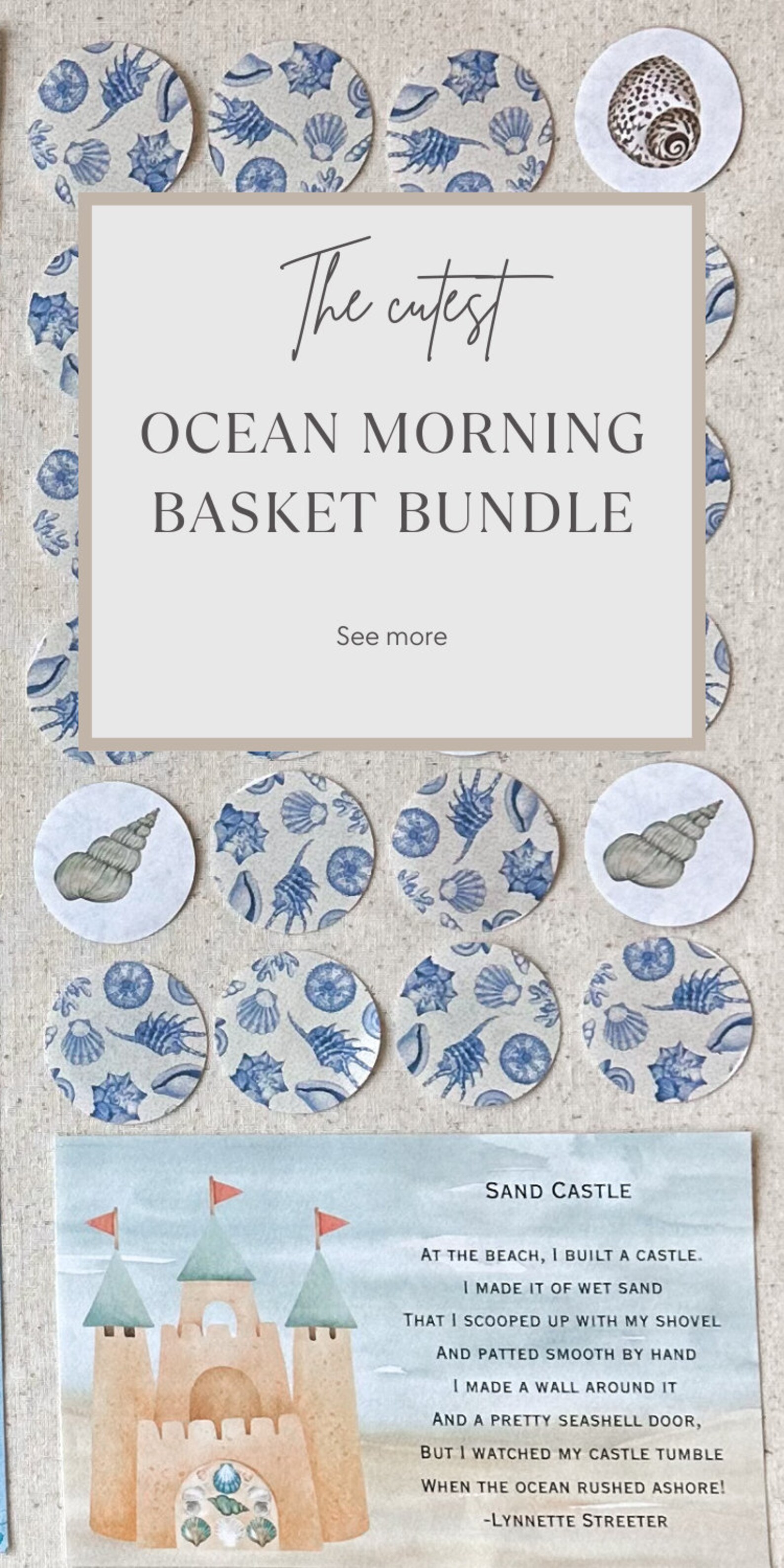Ocean Morning Basket Activity Bundle for Ocean Lovers Alphabet Learning ...