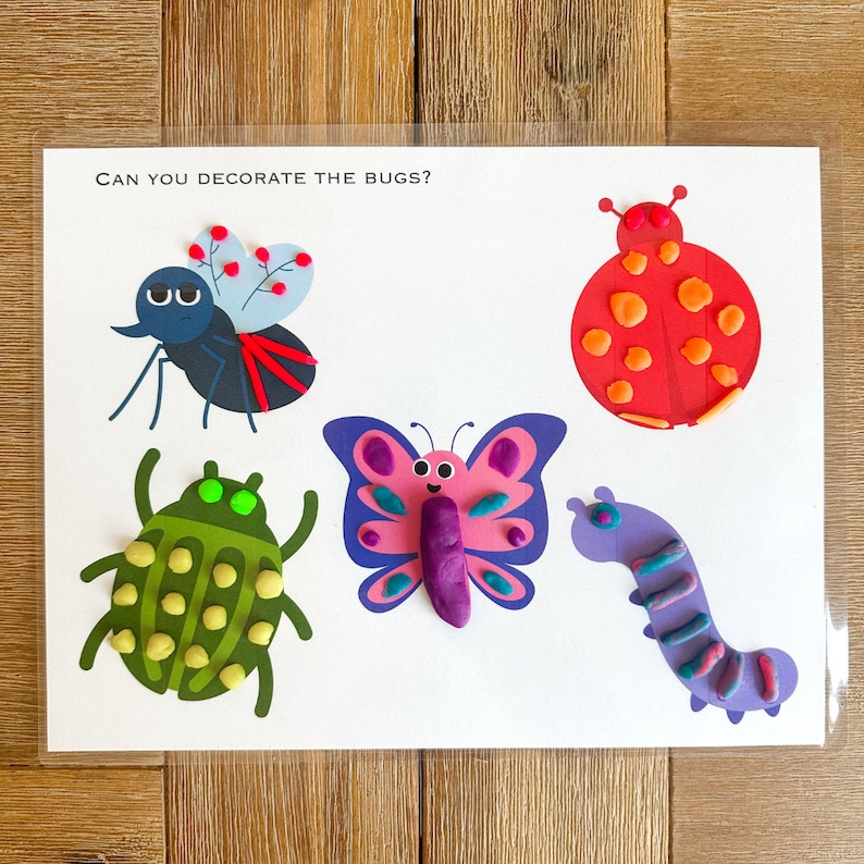 Playdough Mats for Play Dough Activities Bundle Playdough Scenes ...