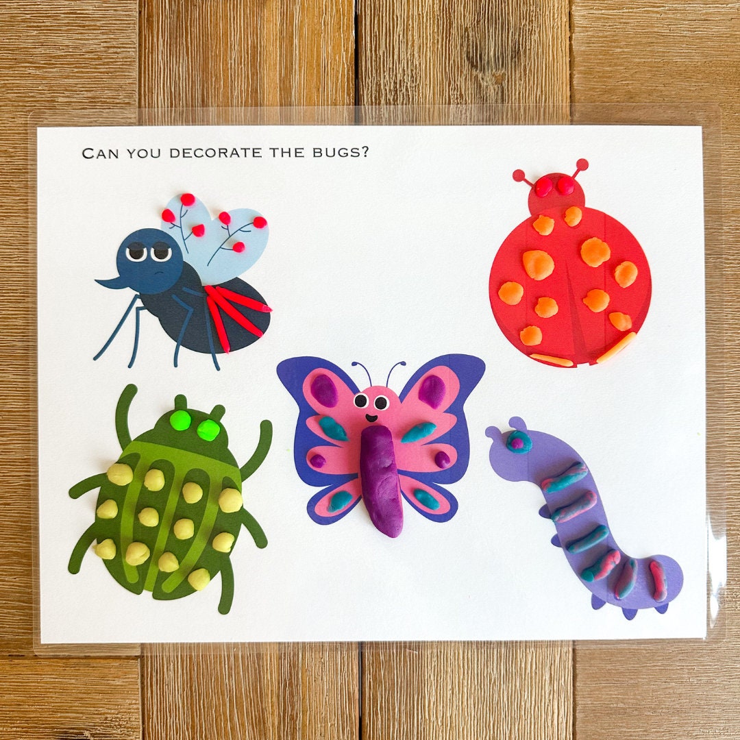 Playdough Mats for Play Dough Activities Bundle Playdough Scenes ...