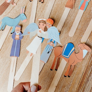 Nativity Paper Dolls Nativity Puppet Show Nativity Christmas Advent ...