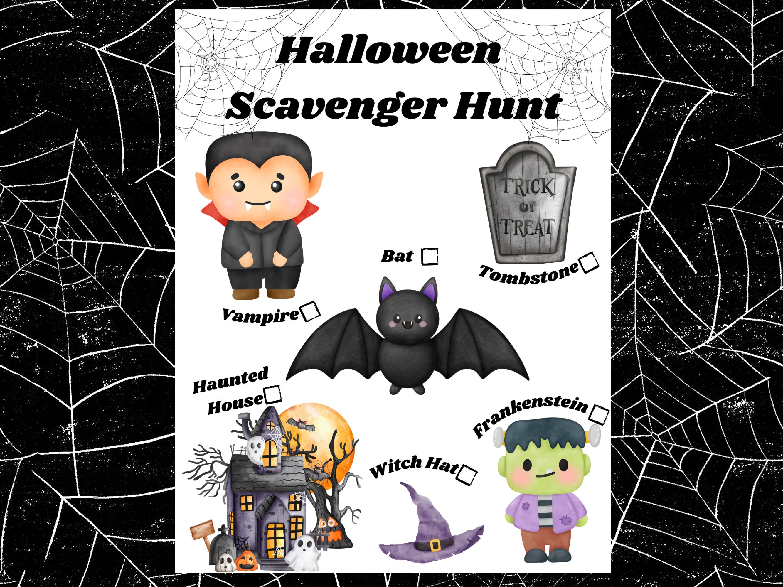 Halloween Scavenger Hunt / Activities for Kids / Printable Games for ...
